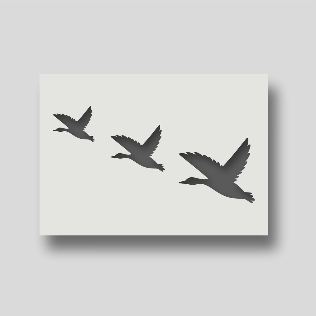 Flying Duck Stencils - Retro Wall Art Stencil, Home Décor, and Arts ...