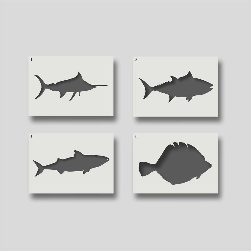 Fish Stencil - Etsy