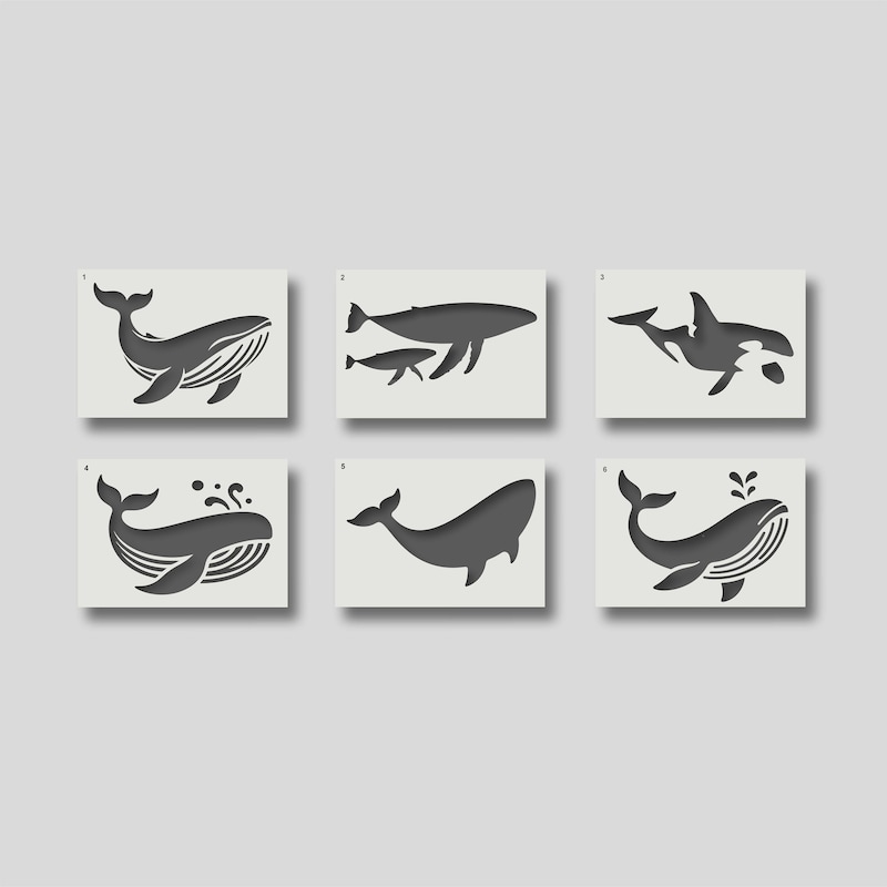 Whale Stencil Orca - Etsy Australia