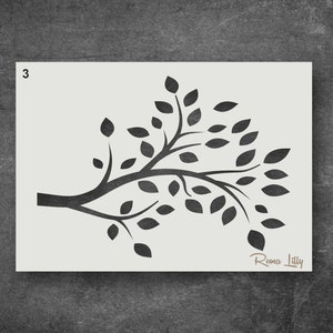 Tree Branch Stencils - Reusable Stencils for Wall Art, Home Décor, Painting, and Arts & Crafts ...