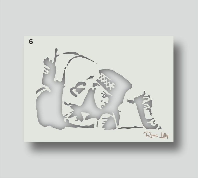Banksy Stencils for Banksy Wall Art and Decorative Stencil Projects ...