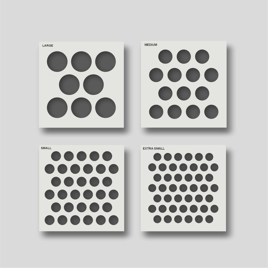 Circle Stencils, Reusable Circle Stencils for Painting, Home Decor ...