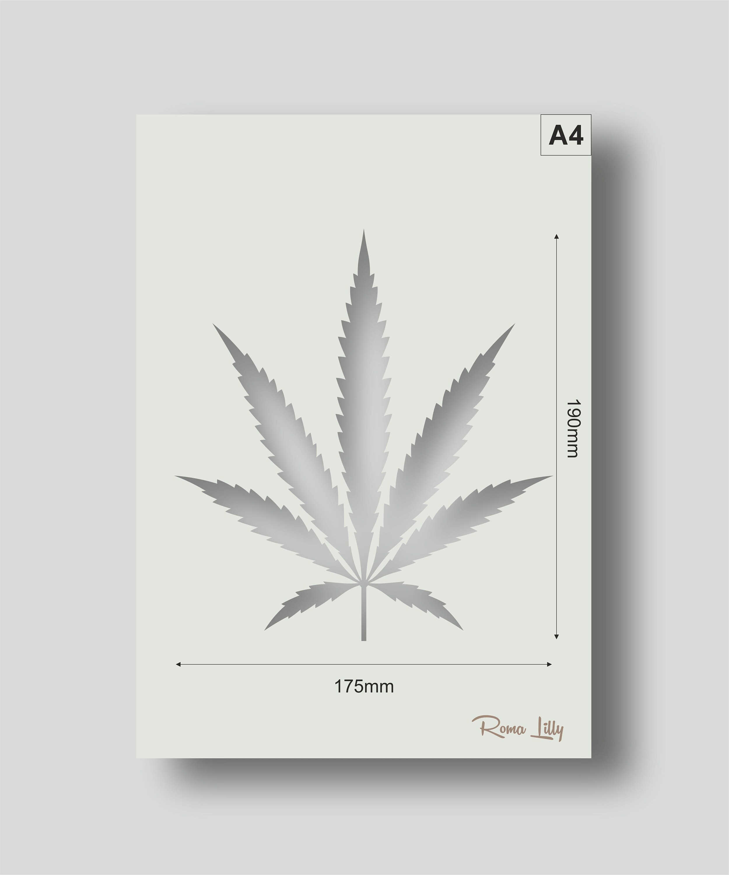 Cannabis Marijuana Leaf Stencil for Wall Art Home Décor - Etsy