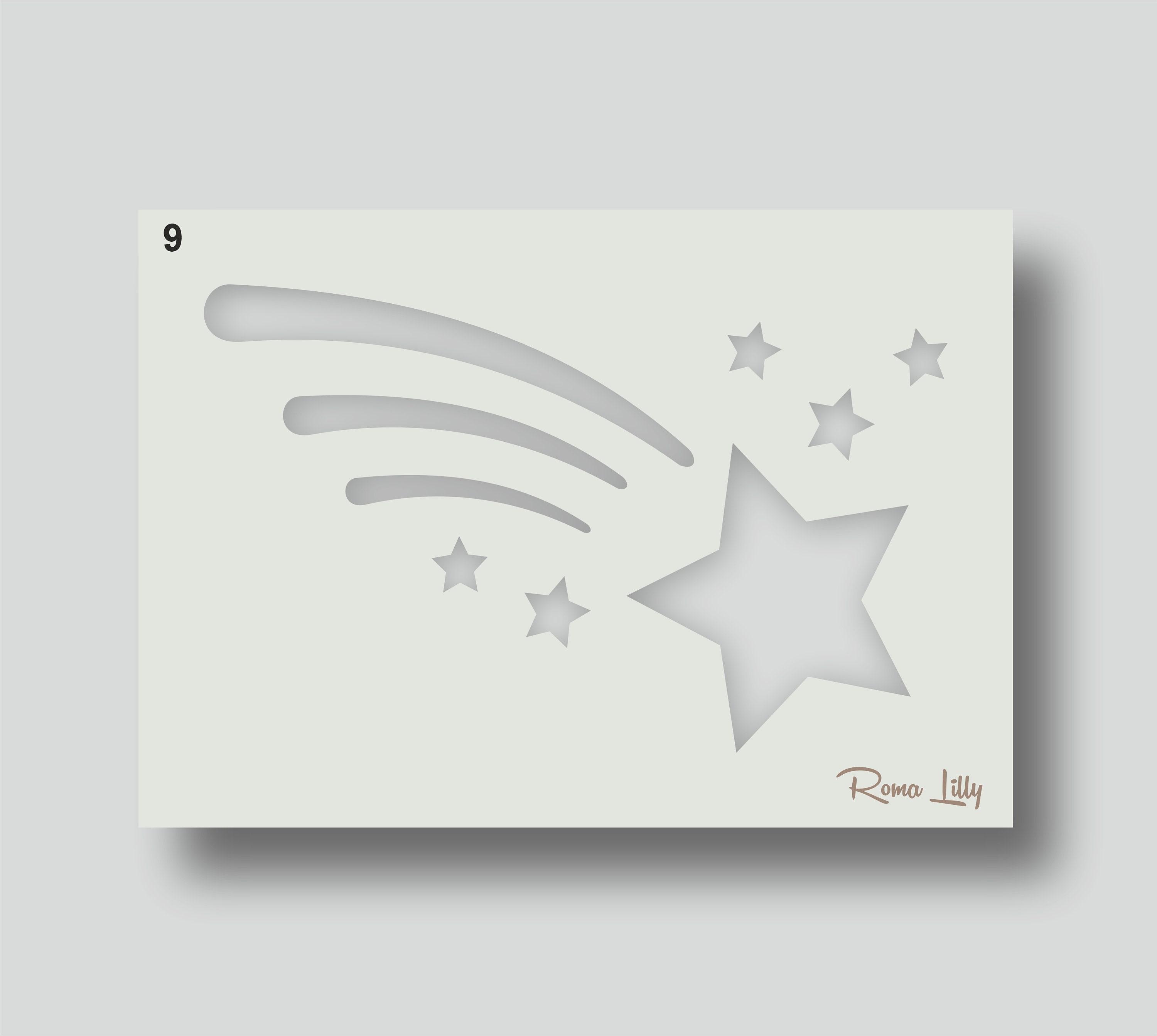 Shooting Star Stencils, Home Decor & DIY Stencils. Various Style and Size Options Available A6 ...