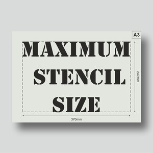 Custom Bespoke Stencils Made to Order With Your Design. Various Size ...