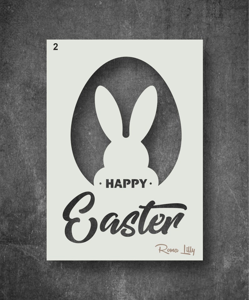 Easter Stencils: Bunny, Egg Designs for Painting & Crafts - Etsy