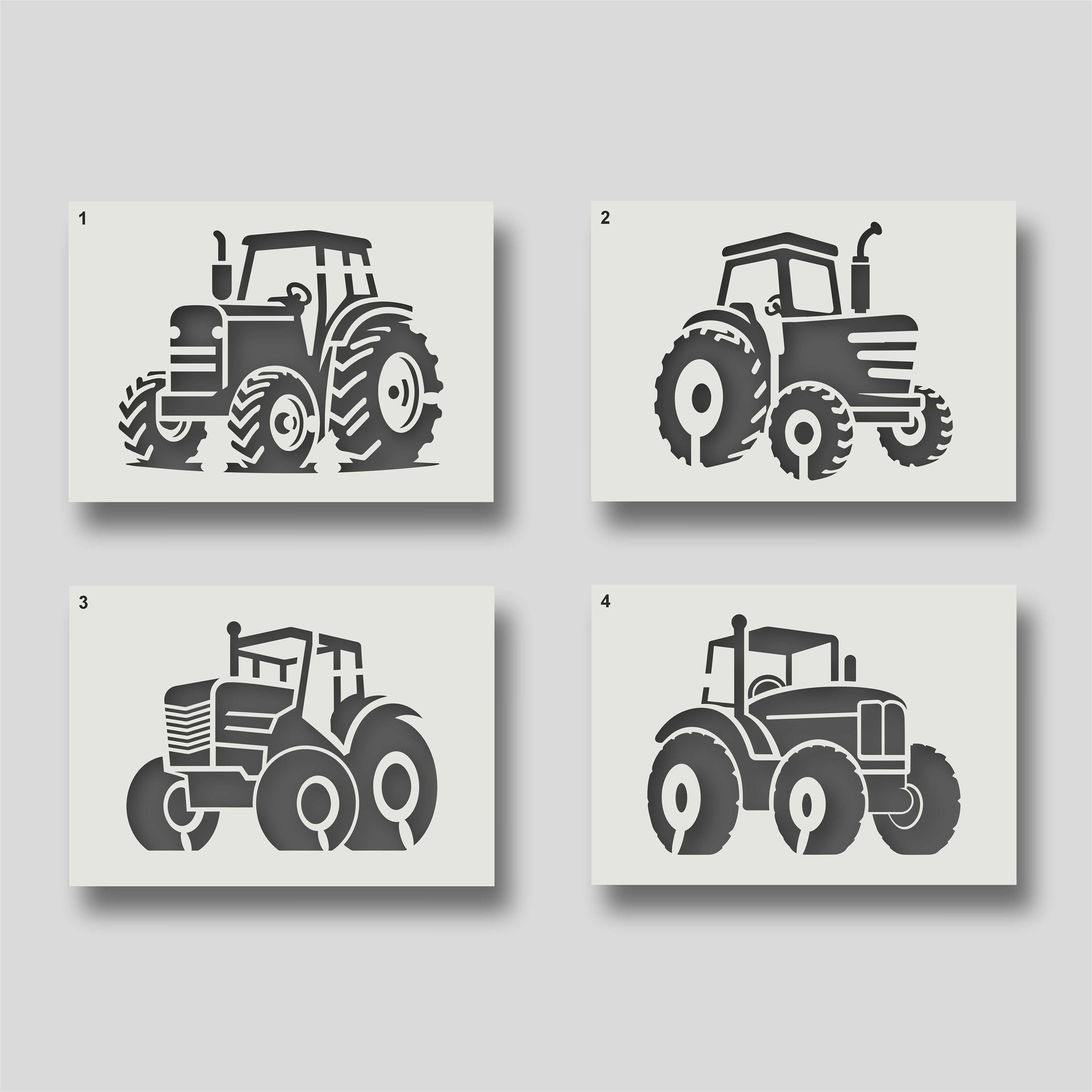 Reusable Tractor Stencil: Farmhouse Decor, Kids Crafts. Group 1 - Etsy