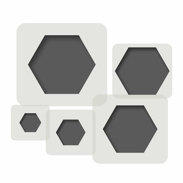 Hexagon Stencil - Etsy