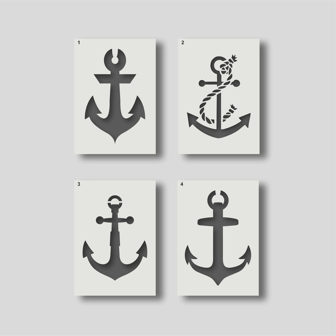 Anchor Stencils - Create Stunning Wall Art With Reusable Stencils - Multiple Size and Style ...