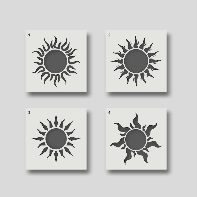 Sun Stencil - Etsy