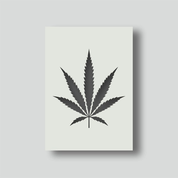 Marijuana Leaf Stencil - Etsy