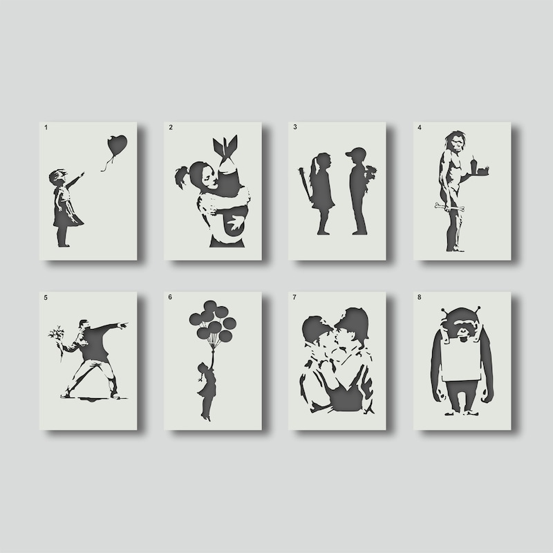 Banksy Stencils - Etsy
