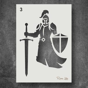 Reusable Medieval Knight Stencils - DIY Crafting Tool, Home Decor ...