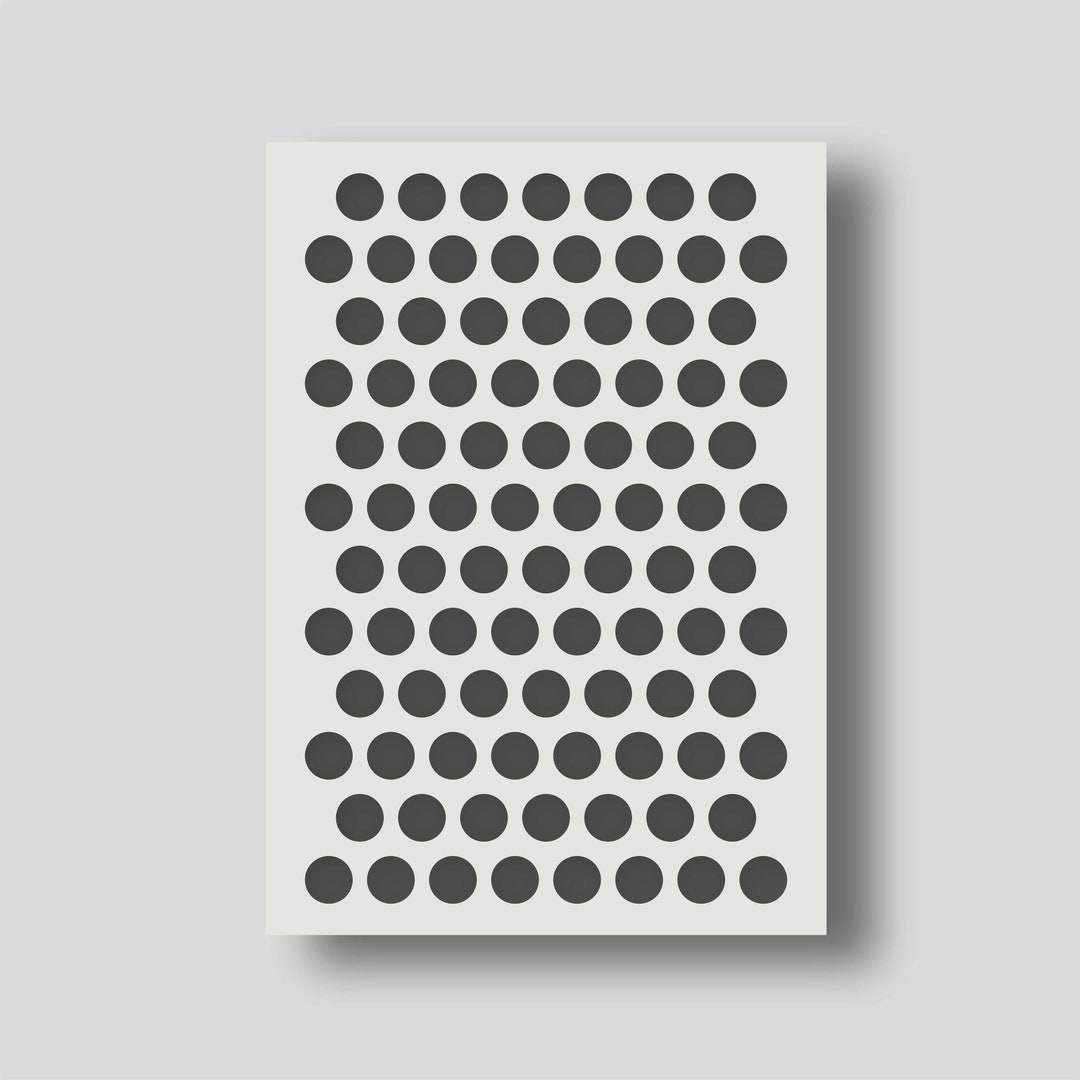 Circle Stencil, Round Stencils, Dot Stencils for Home Decor, Painting ...