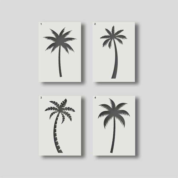 Palm Tree Stencil - Etsy