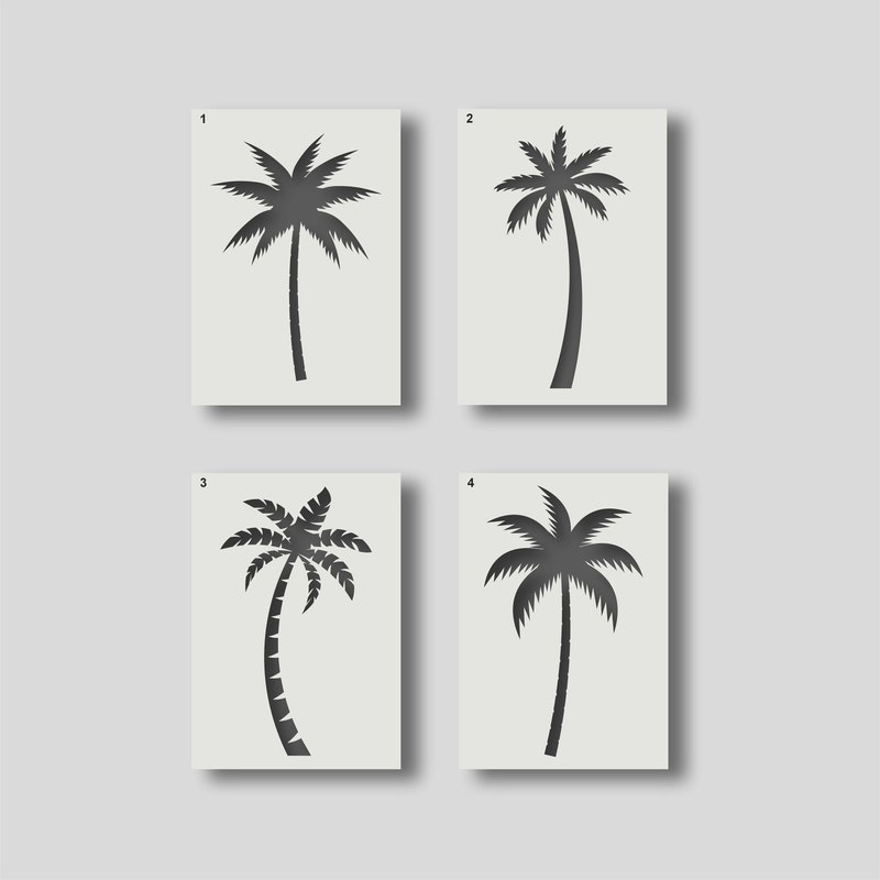 Palm Tree Stencil - Etsy