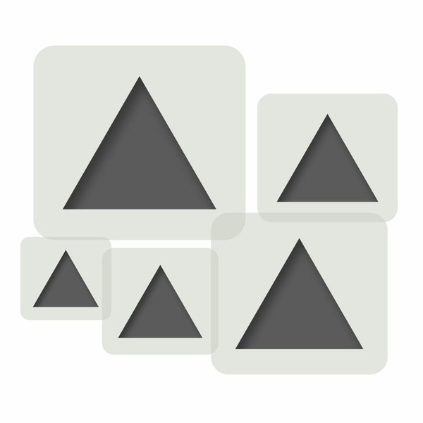 Triangle Stencil - Etsy