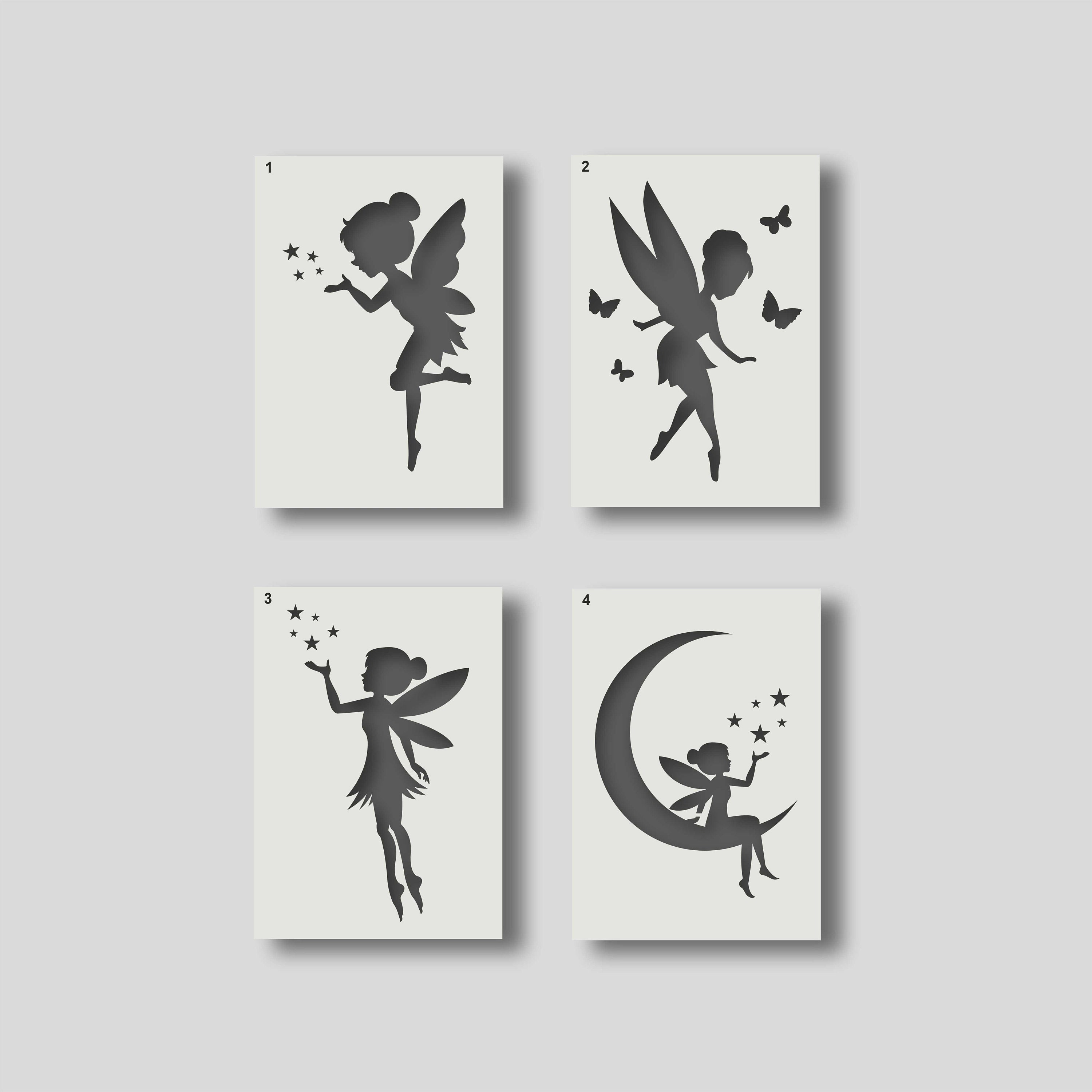 Fairy Stencils for Nursery Wall Decor, Children’s Bedroom Decor, Home ...