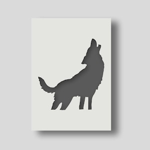 Banksy Howling Wolf Stencil: Reusable Graffiti Art Decor - Etsy