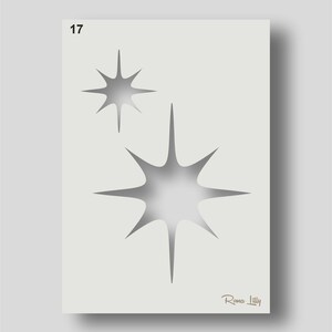 Reusable Star Shape Stencils. Star Stencils for Nursery Walls and Home ...
