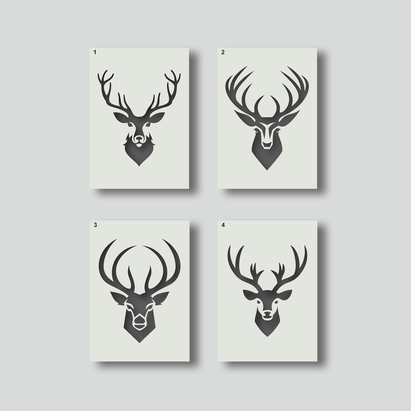 Deer Stencil - Etsy