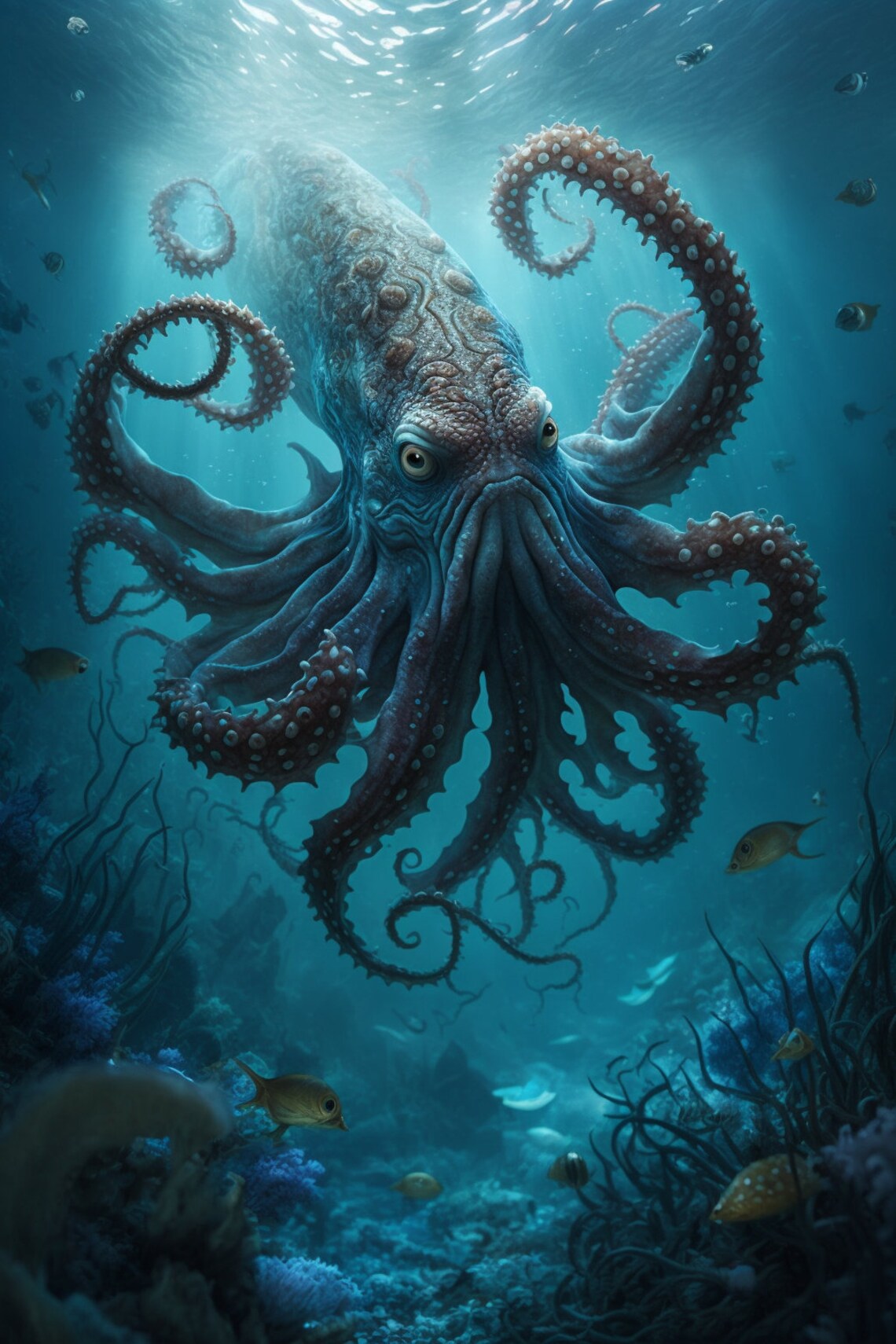 Ovecraftian Digital Art: Summon the Power of Cthulhu and Kraken - Etsy