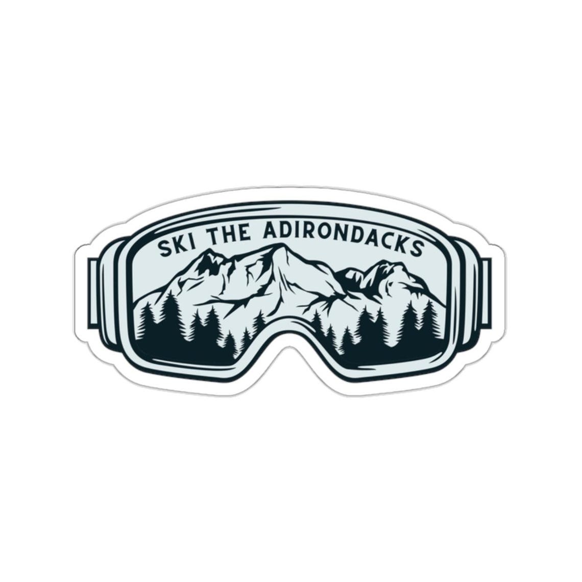 Adirondacks Ski Goggle Kiss-cut Stickers, Winter Sports Decal, Snow ...