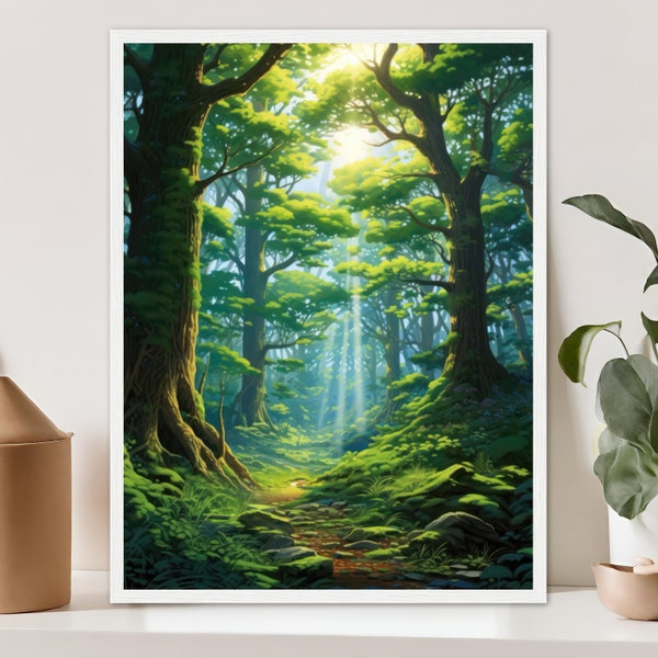 Enchanted Forest Art Print - Etsy