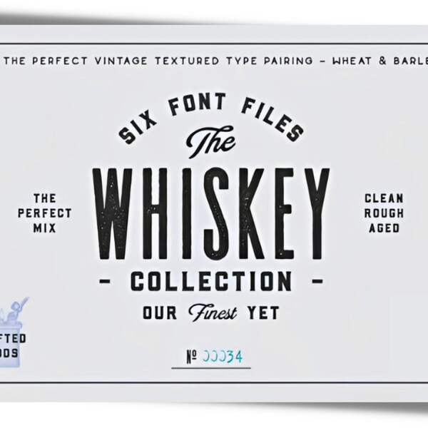 Whiskey Script Font - Etsy