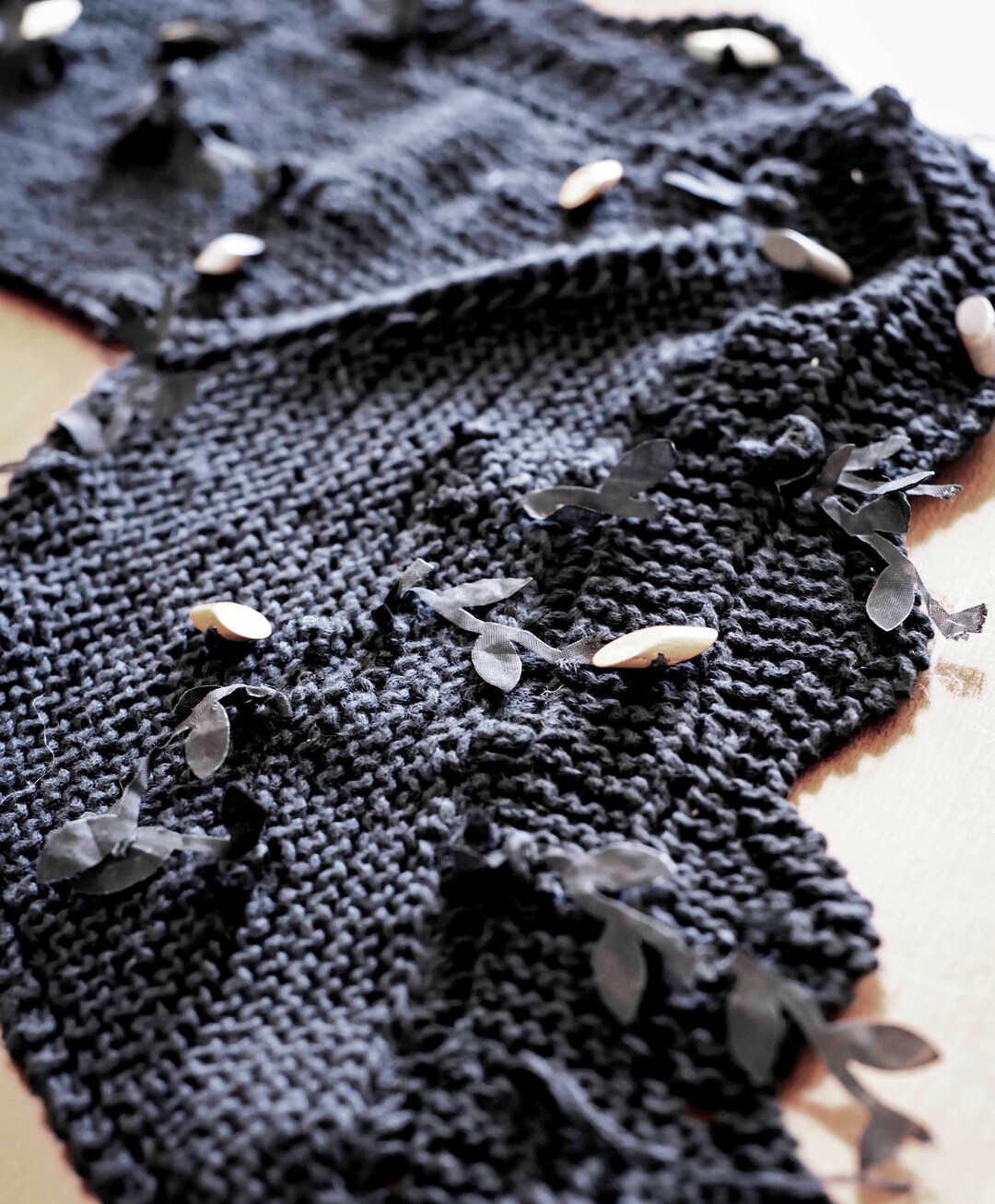 Long Black Shawl - Etsy