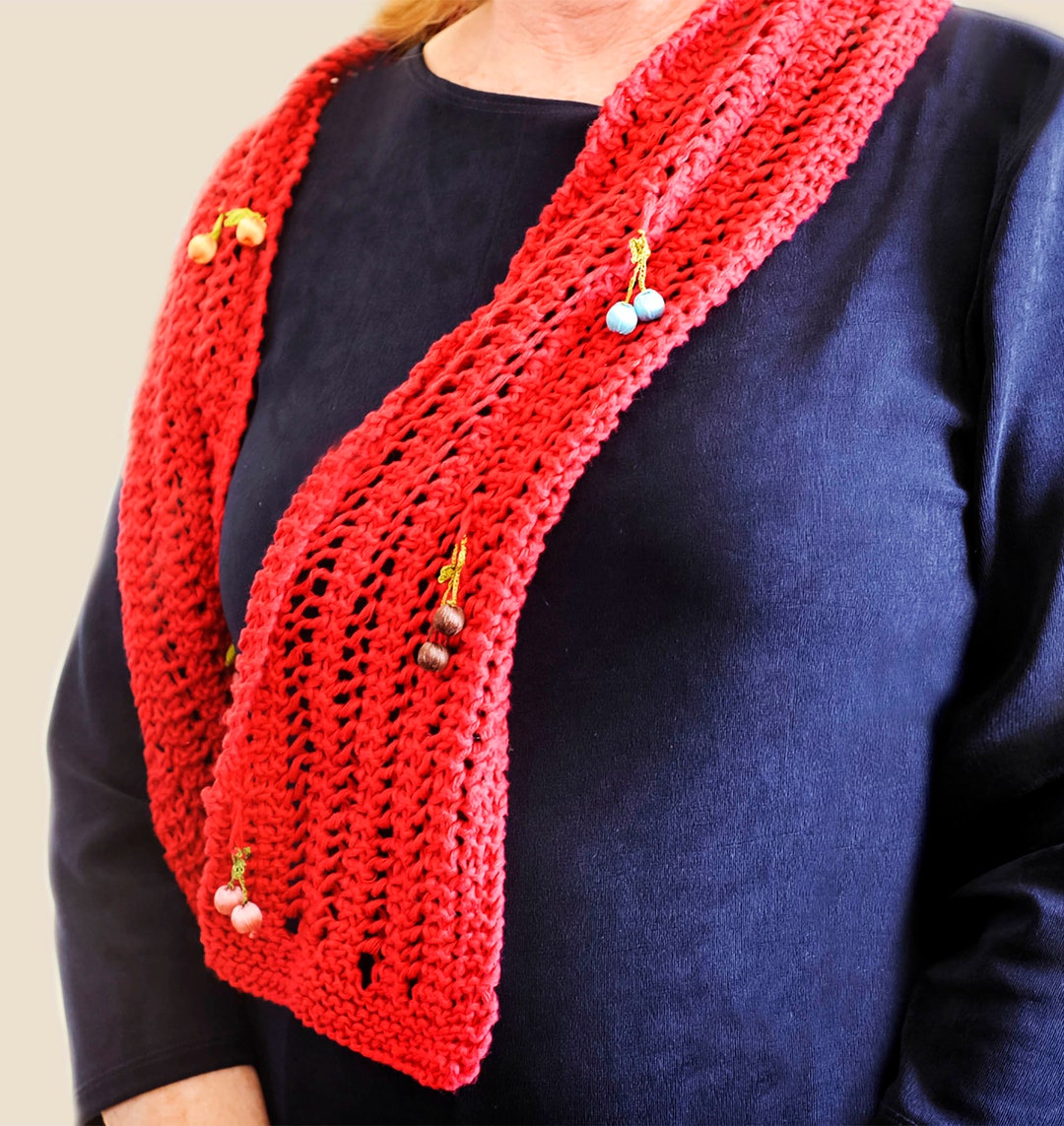 Cherry Scarf - Etsy