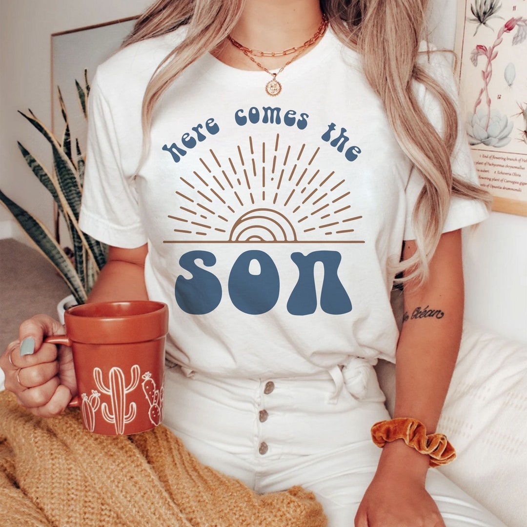 Here Comes the Son SVG, Baby Shower Svg, Baby Announcement, Sun Rays ...