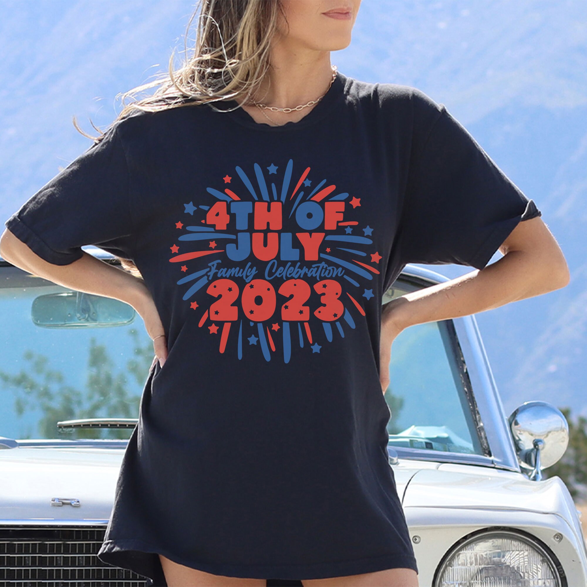 Retro Party in the USA PNG Front & Back Design Retro America - Etsy