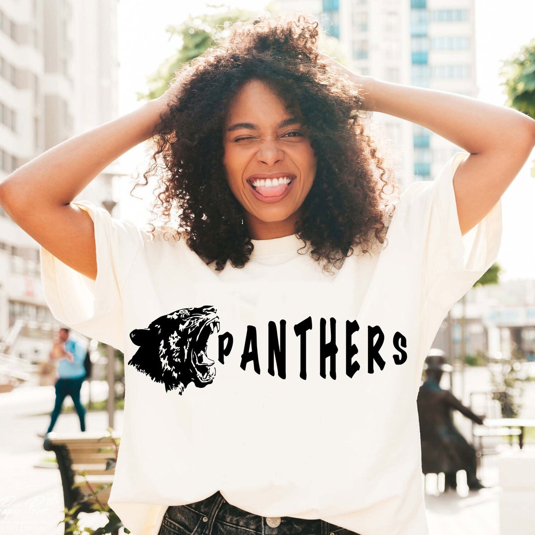 Panthers SVG PNG DXF, Distressed Panther Paw Shirt Sublimation Design ...
