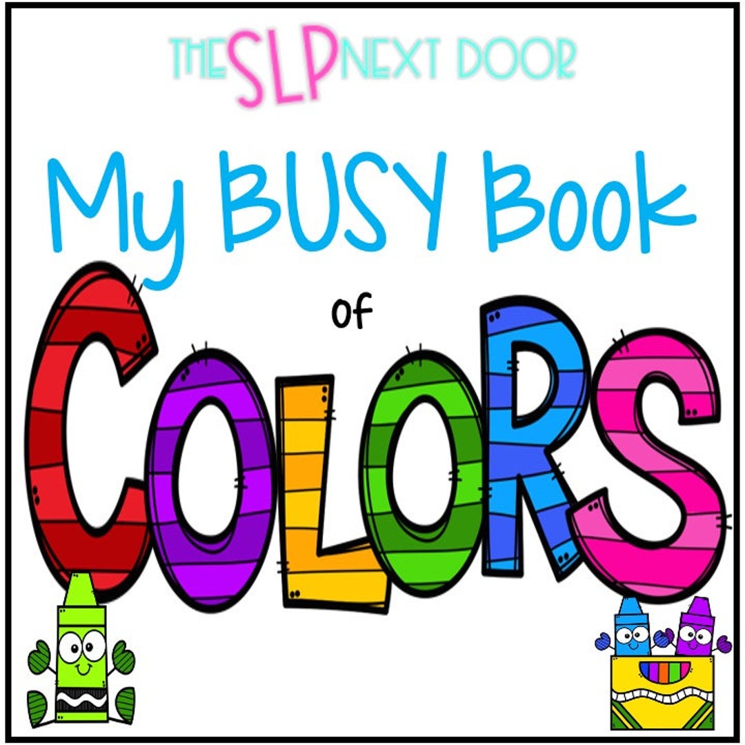 Printable Busy Book of Colors Preschool Language Activity - Etsy