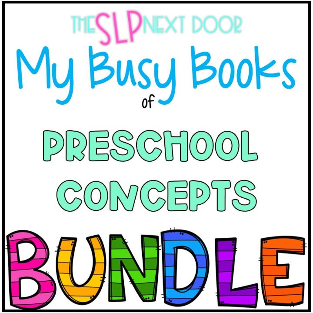 Preschool Language Activities Printable Busy Books- BUNDLE! - Etsy