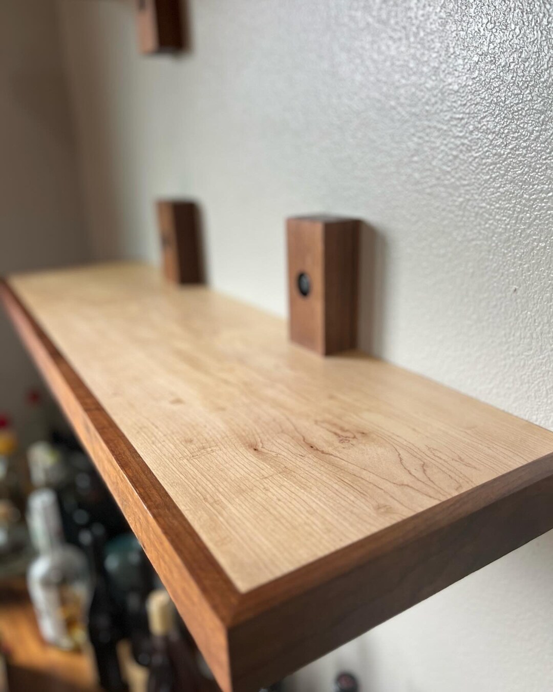 Custom Shelf Made From Maple and Walnut - Etsy