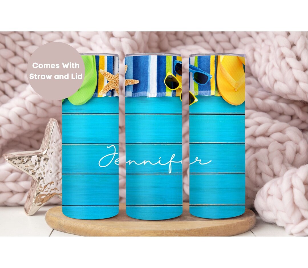 Personalized Summer Tumbler, Custom Summer Vacation to Go Cup Birthday ...