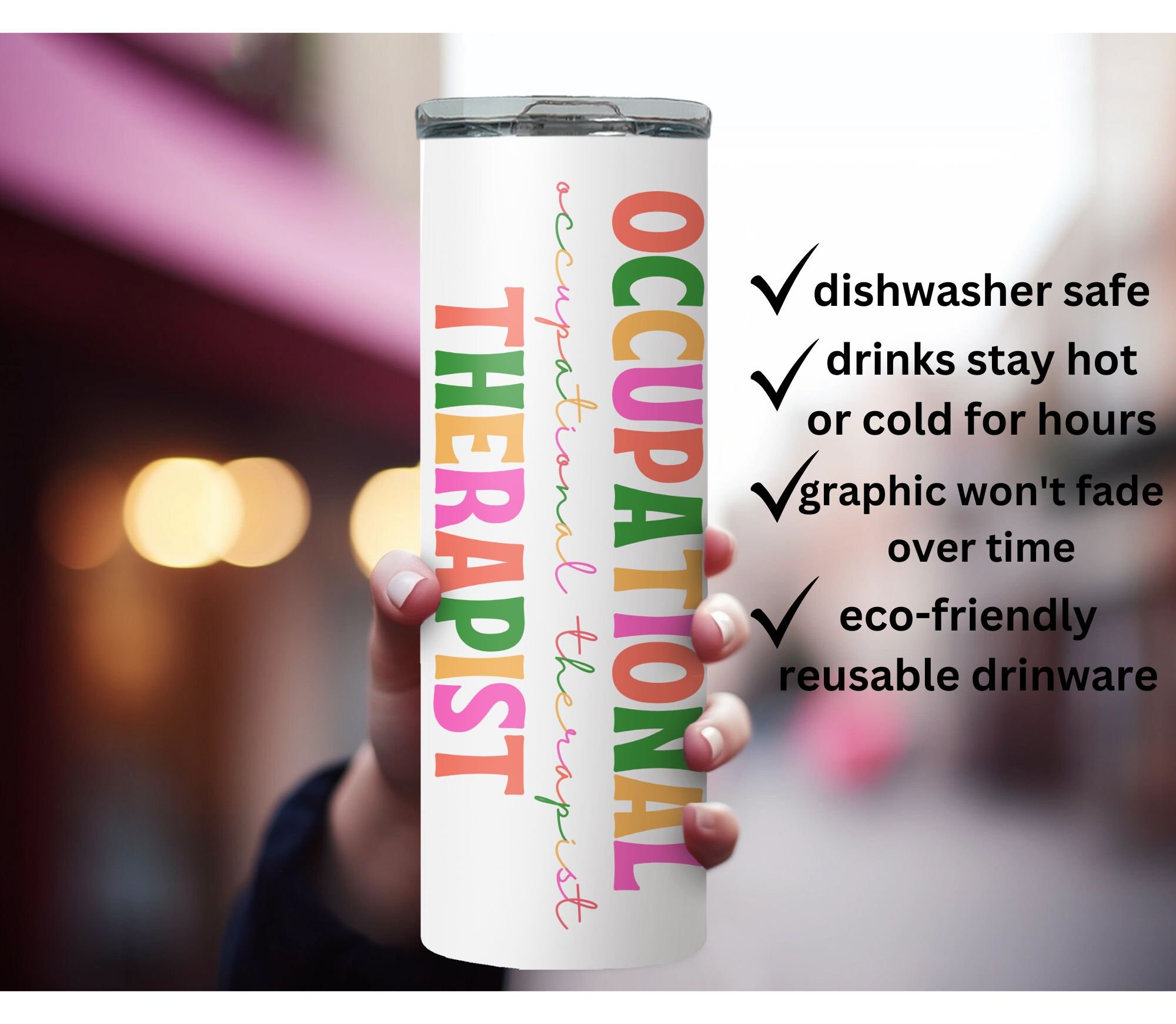 Personalized Occupational Therapist Tumbler, Custom Occupational ...