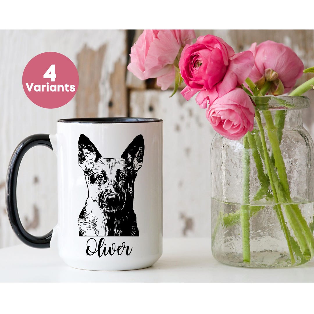 Personalized German Shepherd Mug, Custom German Shepherd Coffee Mug ...