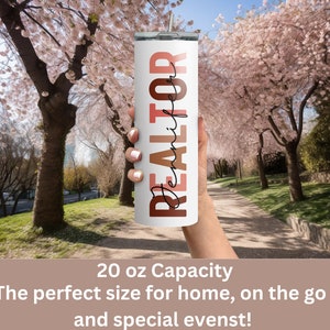 Personalized Realtor Tumbler, Custom Realtor Tumbler Cup, Realtor Gift ...