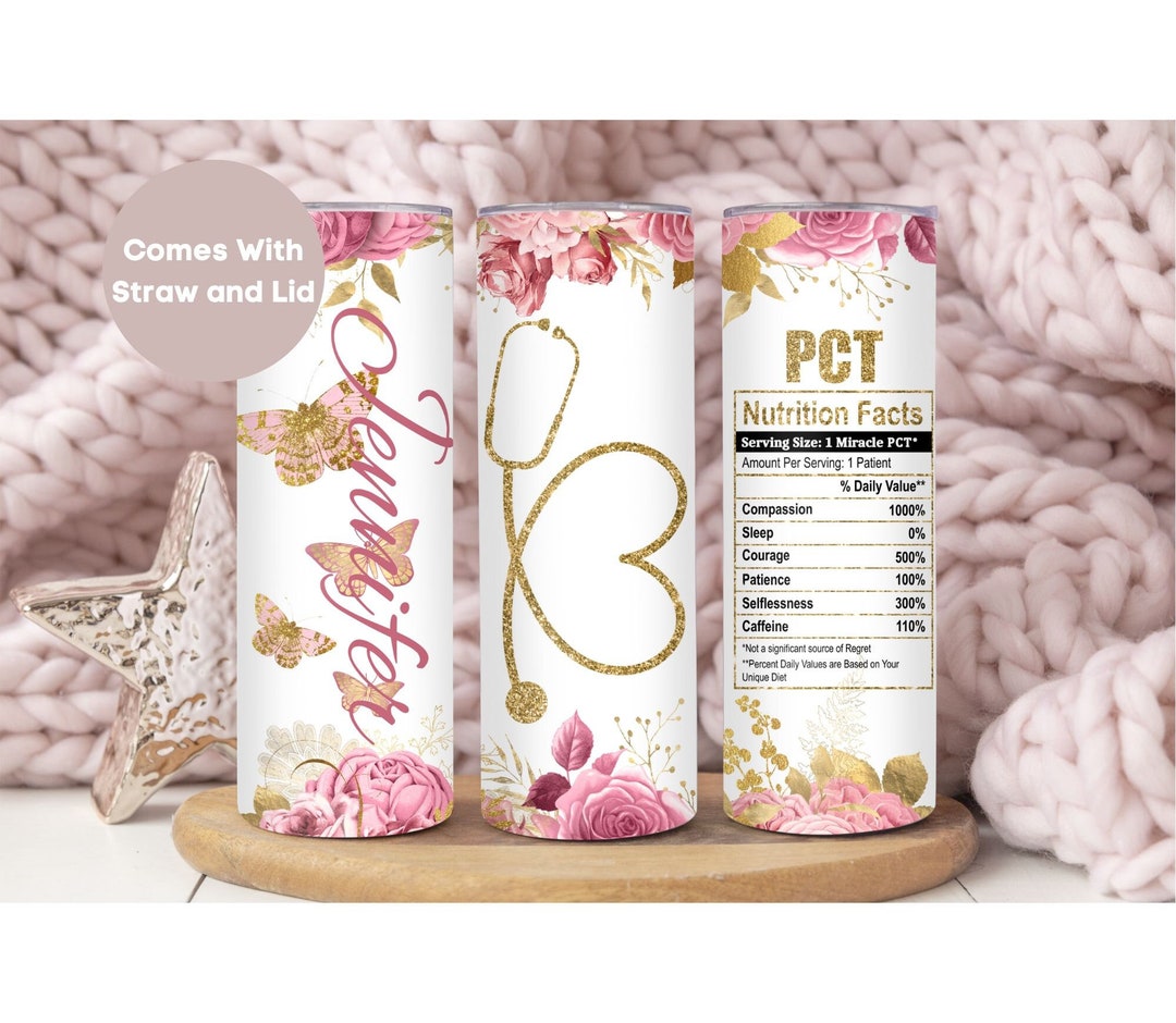 Personalized PCT Nurse Tumbler, Custom PCT Nurse Tumbler Cup, PCT Nurse ...