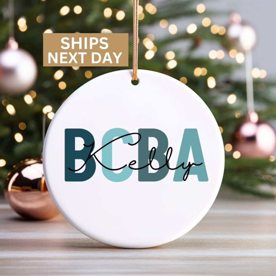 Personalized BCBA Ornament, Custom BCBA Keepsake, BCBA Gift, Board ...