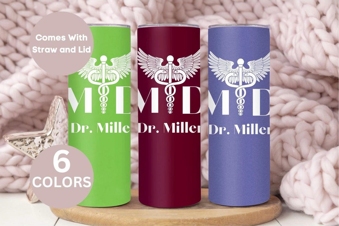 Personalized Doctor Tumbler, Custom Doctor Tumbler Cup, Doctor Gift, MD ...