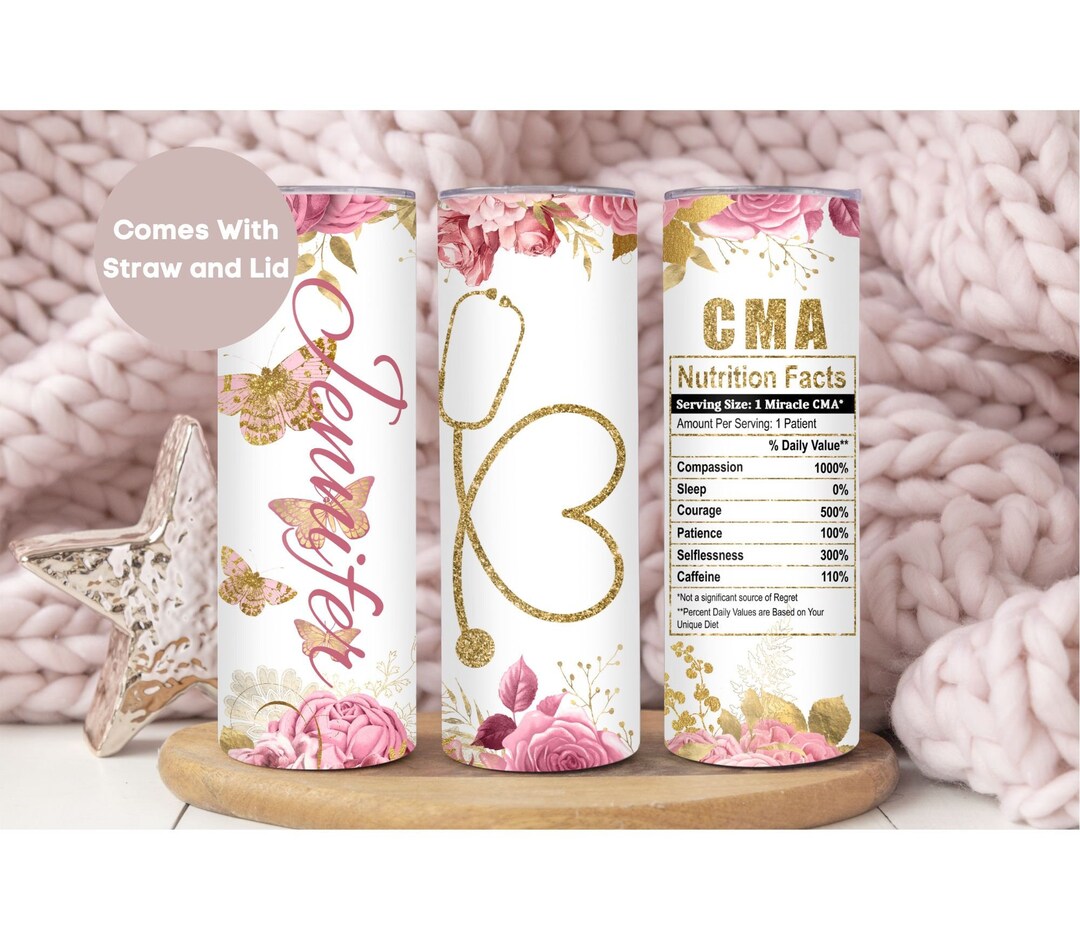 Personalized CMA Nurse Tumbler, Custom CMA Nurse Tumbler Cup, CMA Nurse ...