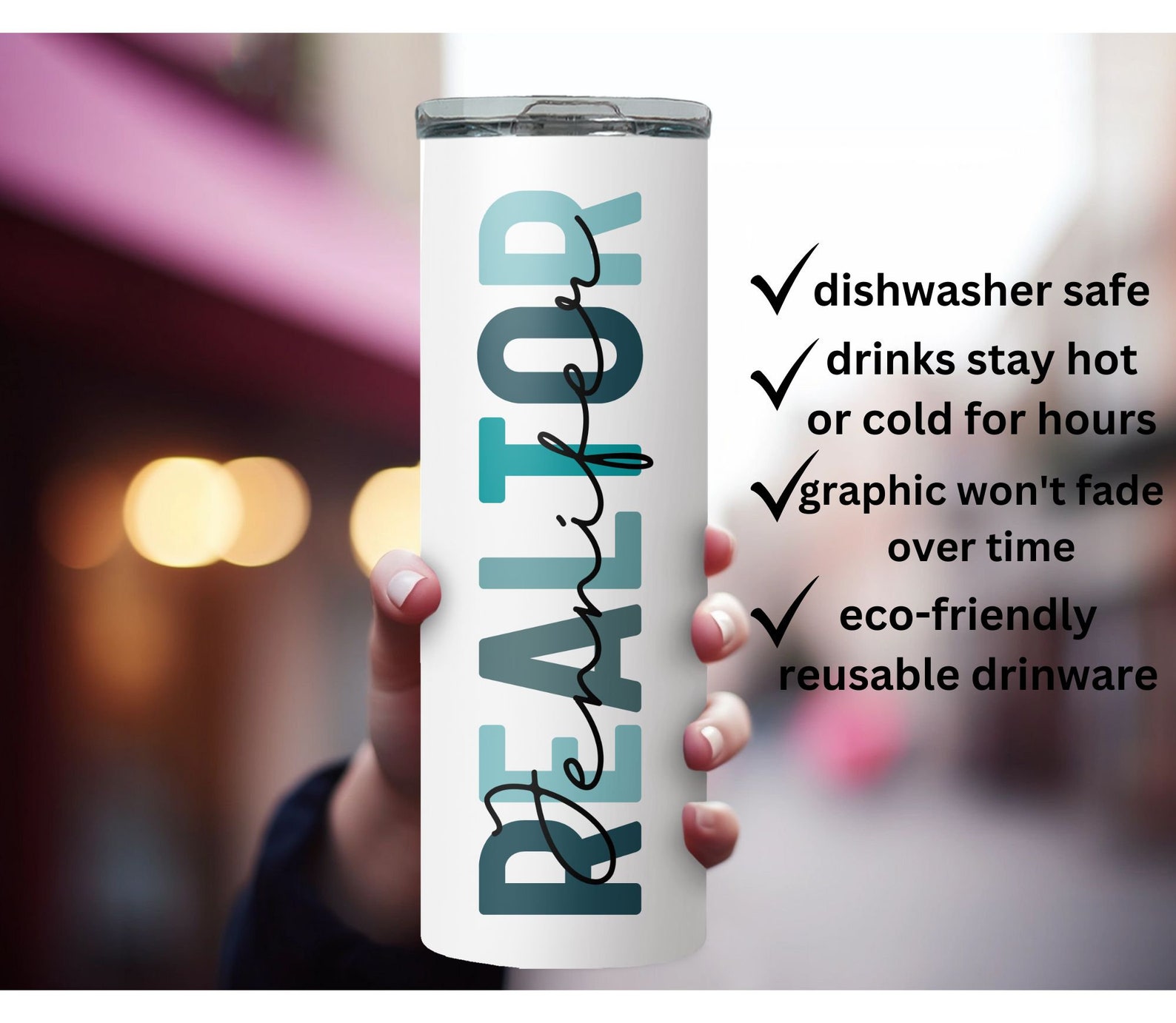 Personalized Realtor Tumbler, Custom Realtor Tumbler Cup, Realtor Gift ...