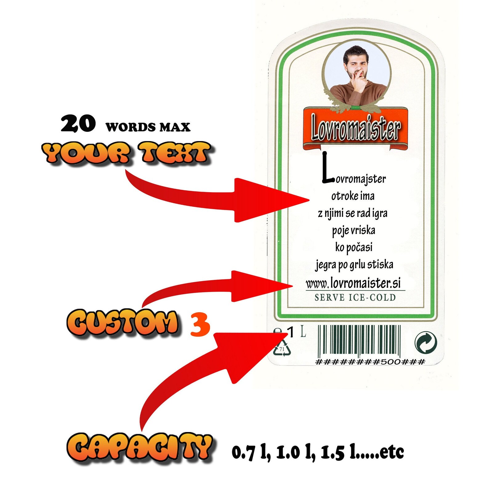 JAGERMEISTER Custom Label for Birthday, Wedding, Party, Fun ...