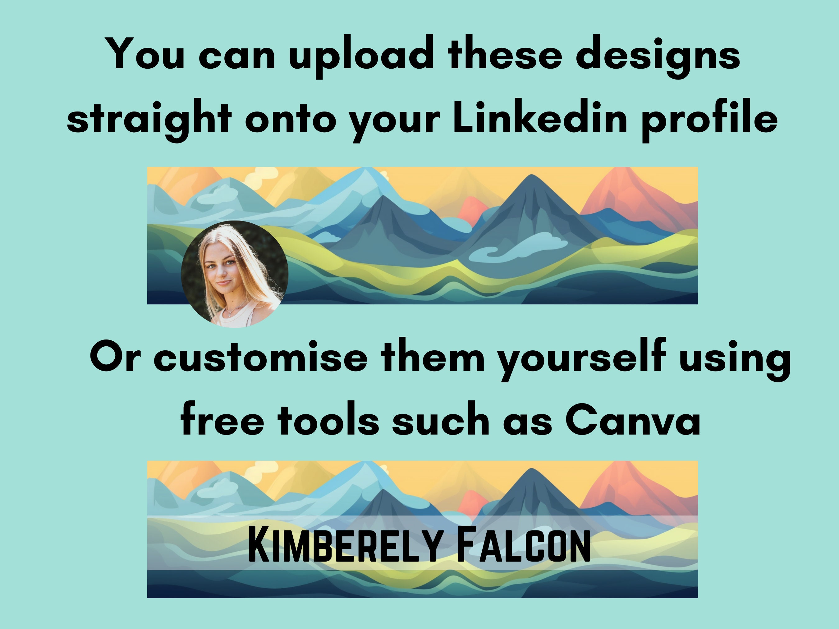 Mountain Linkedin Banners for Personal Branding Bundle, Linkedin ...