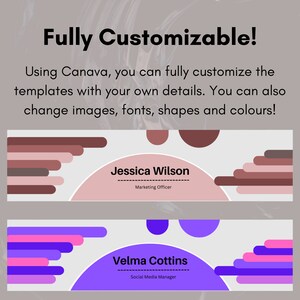 2 Professional Linkedin Banner Personalised Canva Template Linked in ...