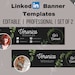Editable Linkedin Banner Canva Template, Editable Linkedin Background ...